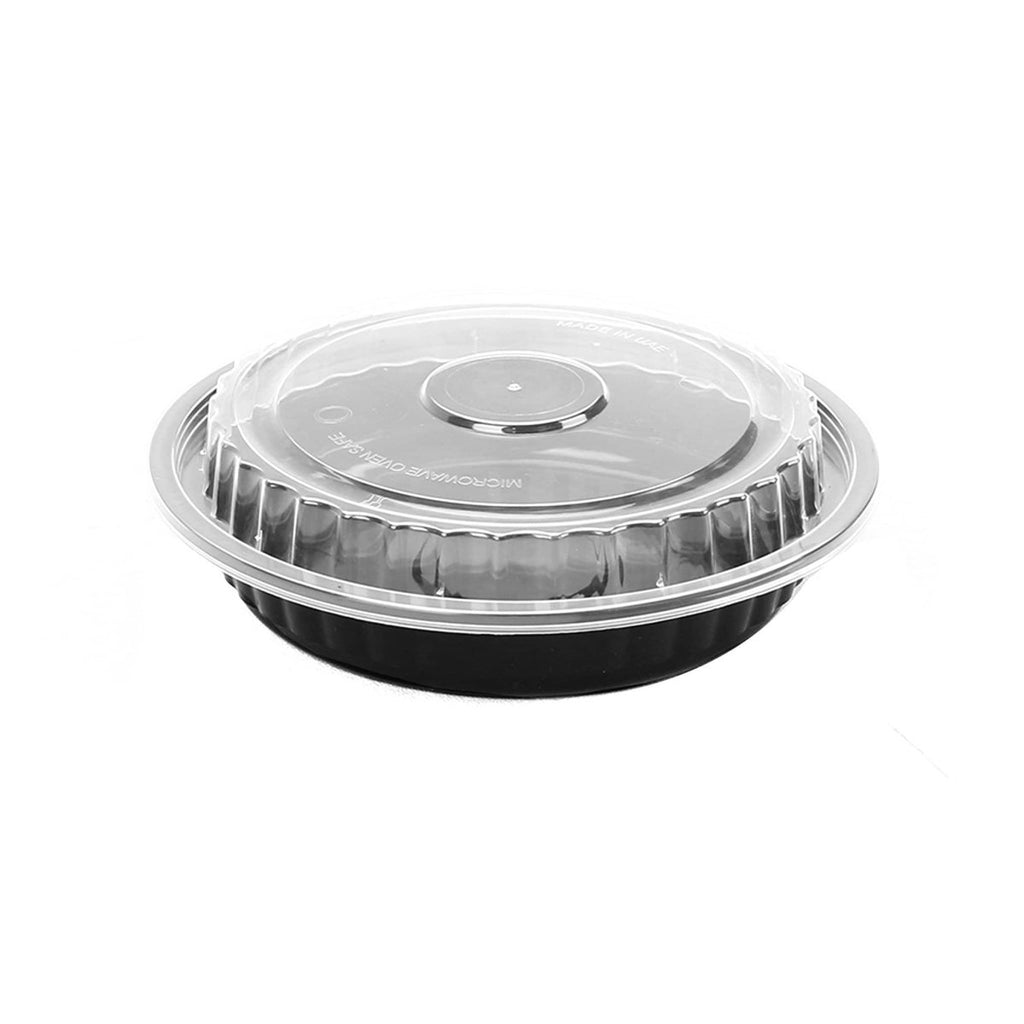 Black Base Round Container 12 oz 300 Pieces – hotpackwebstore.com