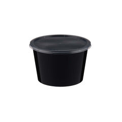 Black Round Microwavable Container – hotpackwebstore.com